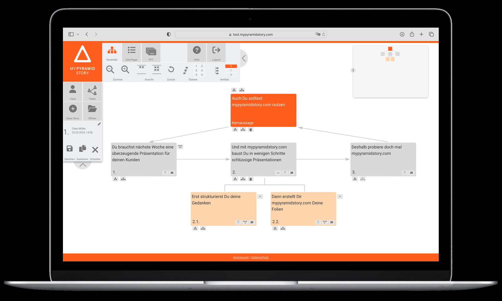 mypyramidstory – einfach. pyramidal. strukturieren.